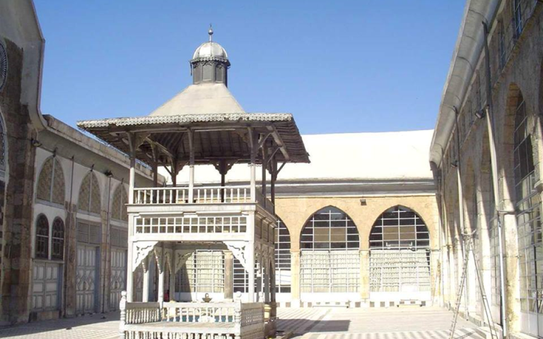 دمشق - صحن مسجد التوبة (2) | التاريخ السوري المعاصر